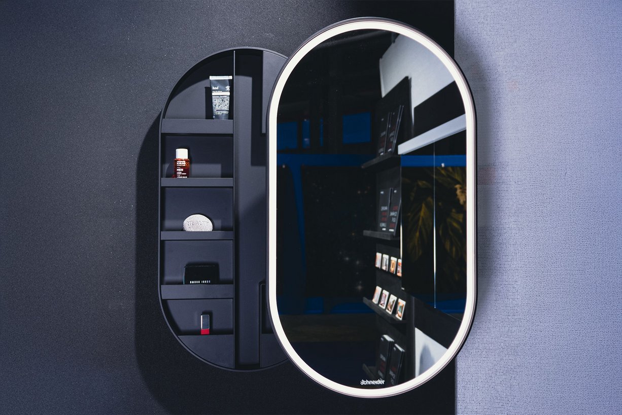 Pivoting mirror cabinet | Schneider FLOAT D2W